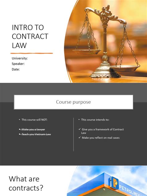 Introduction To Contract Law Lecture Draft Pdf Offer And Acceptance Private Law