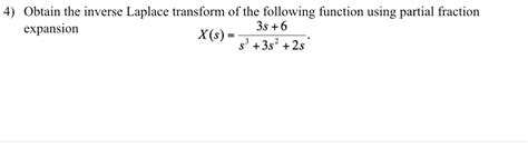 solved obtain the inverse laplace transformation of the
