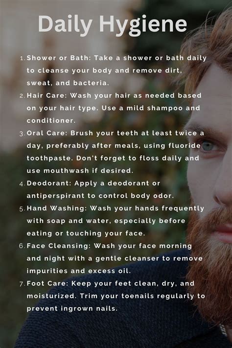 Personal Grooming Checklist Sample At Michael Bigby Blog