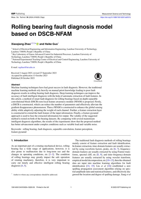rolling bearing fault diagnosis model based on dscb nfam
