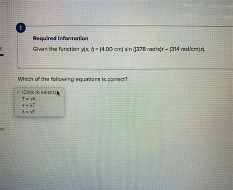Solved Required Information Given The Function Yx 0