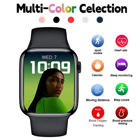 스마트 워치 피트니스 트래커 스포츠 시계 대형 스크린 심박수 블루투스 통화 남성 여성 S8 맥스 워치 Sport193 신제품 Aliexpress