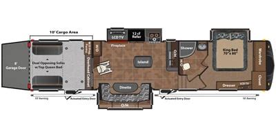 2013 Keystone Rv Fuzion Toy Hauler Series M 375 Specs And Standard