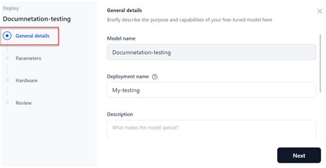 deploy a model kore ai docs