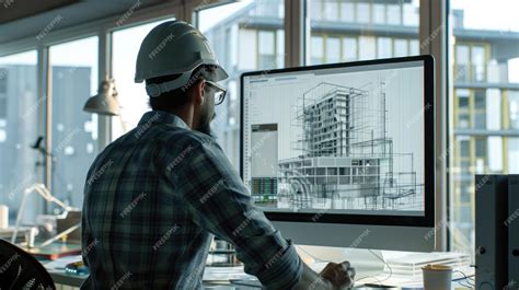 Bim Dashboard Showing Realtime Construction Analytics And Metrics On A Widescreen Premium Ai