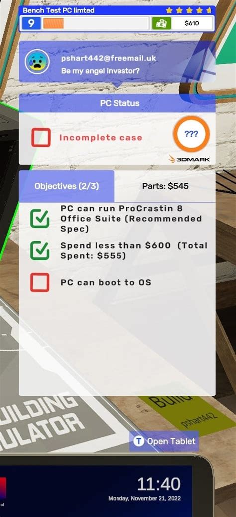 anyone able to help with ths pc building sim 2 r pcbuildingsimulator