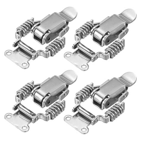 Uxcell Spring Hasp Toggle Latches Lock Stainless Steel Double Springs Latch Pack Walmart Com
