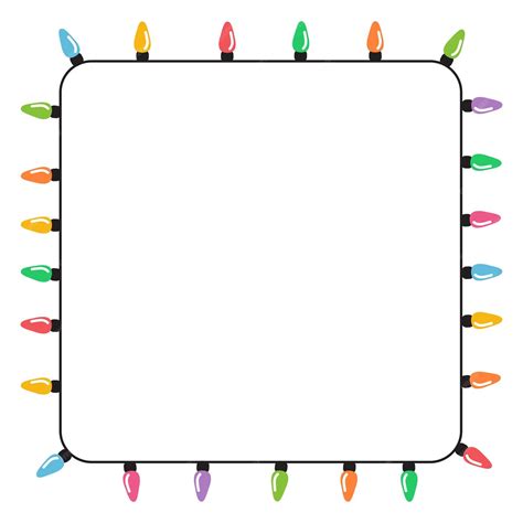 Premium Vector Christmas Lights String Isolated On White Background