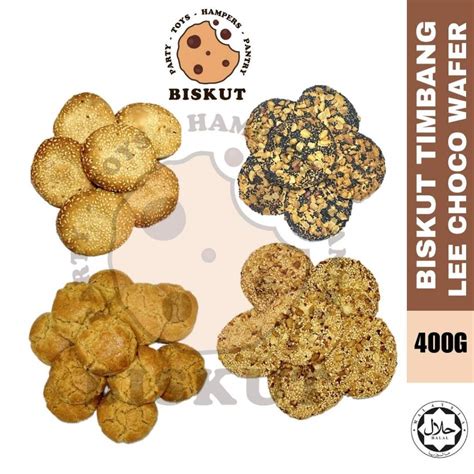 Biskut Timbang 400g Biskut Bijan Putih Hitam Peanut White Black