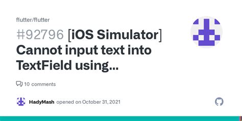 IOS Simulator Cannot Input Text Into TextField Using Hardware Keyboard Issue