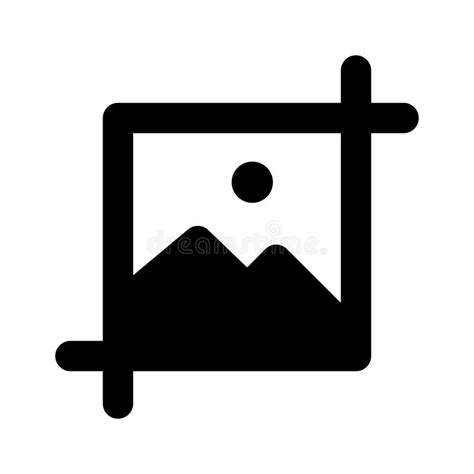 Image Crop Icon Design In Modern Style Stock Vector Illustration Of