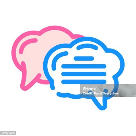 말풍선 자연어 처리 Nlp 색상 아이콘 벡터 일러스트 레이 션 기포에 대한 스톡 벡터 아트 및 기타 이미지 기포 단일 객체