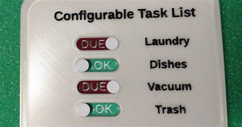 Configurable Household Task Planner By Dominik Download Free Stl