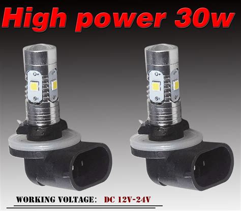 X High Power Osram W Led V V White Fog Driving Drl Lights Ebay