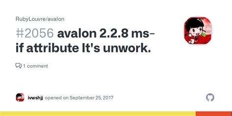 Avalon Ms If Attribute It S Unwork Issue RubyLouvre Avalon GitHub