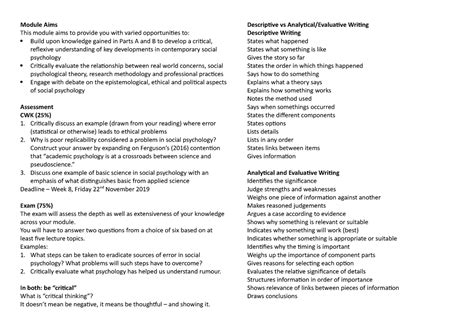 Lecture Notes Module Aims This Module Aims To Provide You With Varied Opportunities To Build