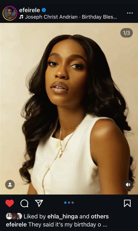 Actress Efe Irele Celebrates Her 34th Birthday In Lovey Photos