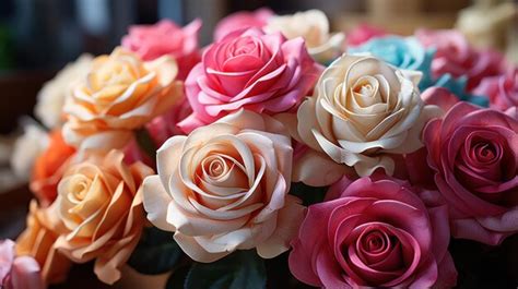 Premium Ai Image Mixed Rose Uhd Wallpaper