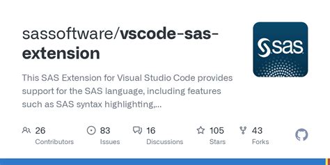 GitHub Sassoftware Vscode Sas Extension This SAS Extension For Visual Studio Code Provides