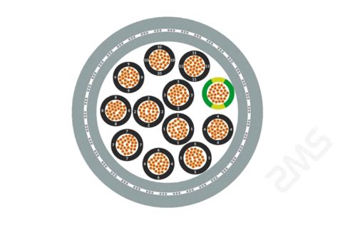 H05vvc4v5 K Cable 300v 500v Copper Core Braided Shielding