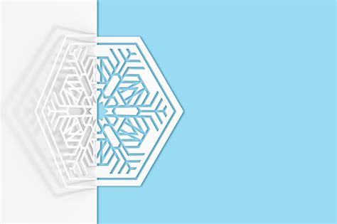 반으로 접힌 종이 눈송이 조각 구부러진 흰색 배경 3d 그림자에 아름다운 그림자를 투사 가리기에 대한 스톡 사진 및 기타 이미지 가리기 개념 겨울 Istock