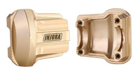 injora 11g brass front and rear diff covers for the trx4m big squid