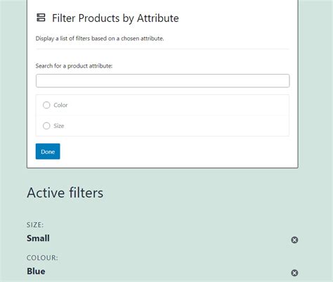 How To Use The Active Product Filters Woocommerce Block