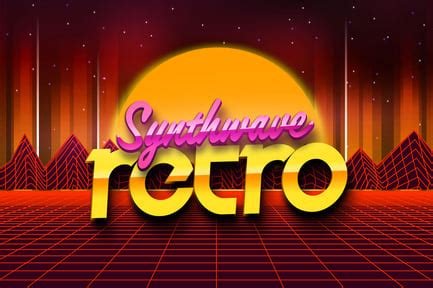 Synthwave 80s Retro Text Effect, Scene Generators ft. 1980s & actions ...