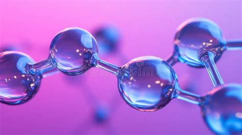 Abstract Molecular Structure With Glass Spheres Stock Illustration Illustration Of Molecule