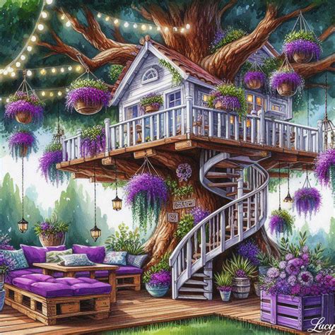 Treehouse Nestled In A Massive Tree Online Puzzle