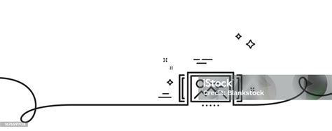 이미지 캐러셀 라인 아이콘입니다 사진 썸네일 기호입니다 컬이 있는 연속 라인 벡터 0명에 대한 스톡 벡터 아트 및 기타 이미지