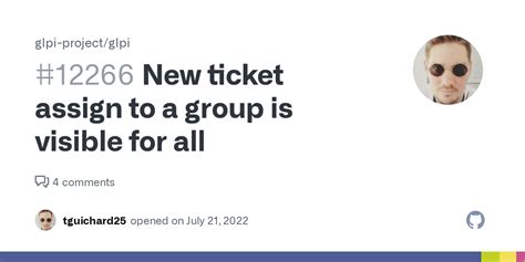 New Ticket Assign To A Group Is Visible For All · Issue 12266 · Glpi