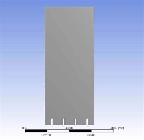 3 Geometry Of The 2d Section Of The Reactor Shell Designed With Ansys