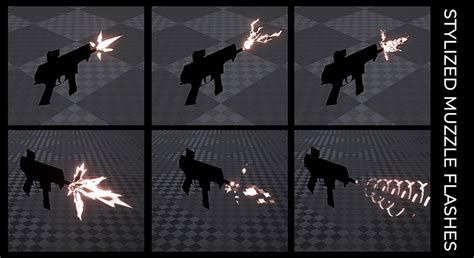 Stylized Muzzle-Flashes VFX Pack in Visual Effects - UE Marketplace