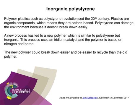 Inorganic Polystyrene Ppt Download