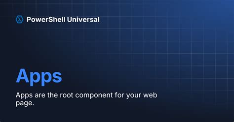 Apps PowerShell Universal
