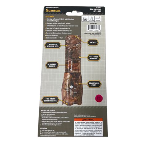 Quantum Tactical Flashlight Qfl 588