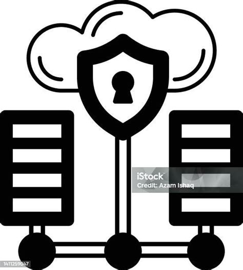 독립 디스크 벡터 아이콘 디자인 클라우드 처리 기호 컴퓨팅 서비스 기호 웹 서비스 및 데이터 센터 스톡 일러스트레이션 스트라이핑 또는 미러링 Raid 개념의 중복 배열 가상