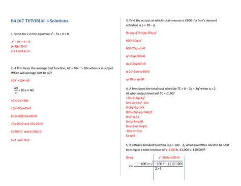 ba267 tutorial 4 solution ba267 tutorial 4 solutions 3 find the