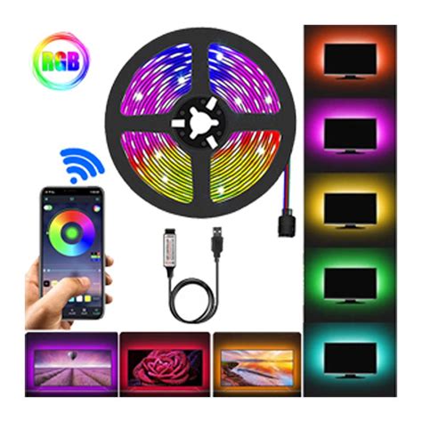 Tira Cinta Led Rgb Metros Bluetooth Para Smart Tv Con App Generico Falabella Com