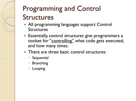 Ppt Using Control Structures Powerpoint Presentation Free Download