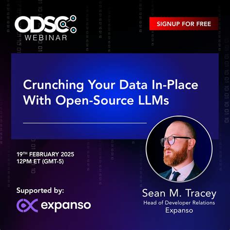 dataorchestration opensourceinnovation llmintegration webinaralert… open data science