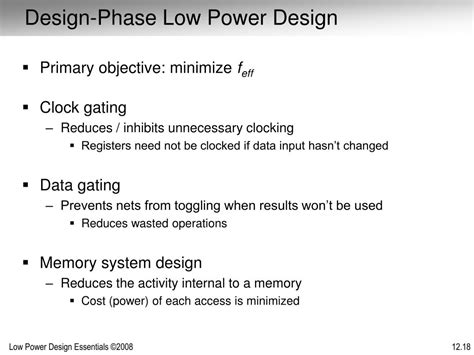 PPT Low Power Design Methodologies And Flows PowerPoint Presentation ID