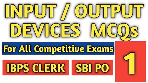 Input Output Devices Mcqs Input Output Mcq In Hindi Input Output Devices Of Computer Js