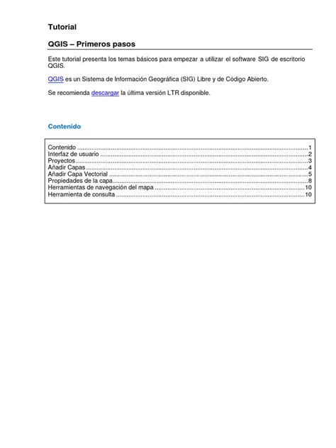 Qgis Primeros Pasos Pdf Sistema De Información Geográfica Ventana