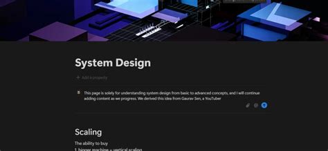 How I Learned System Design With Notion Ketan Raj Posted On The Topic