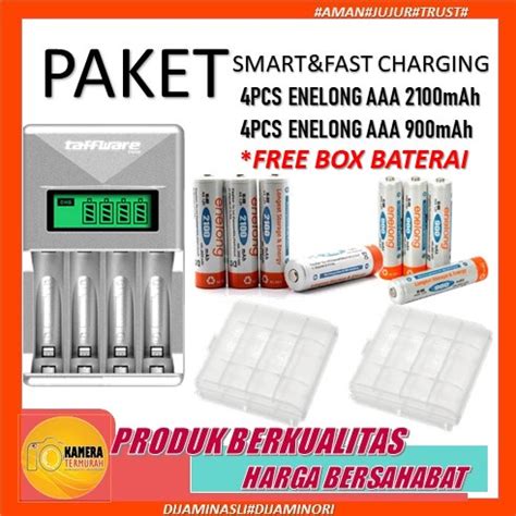 Jual Baterai Rechargeable AA AAA Charger Fast Charging Case Shopee Indonesia