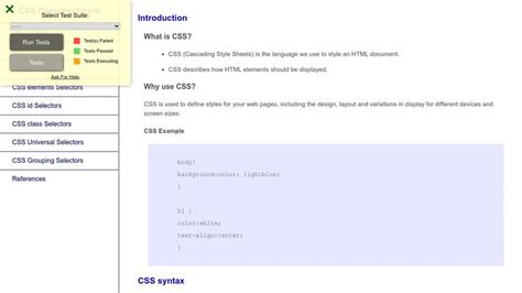 Css Documentation Page