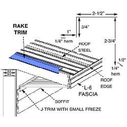 12 Matte Dover Gray Residential Rake Trim At Menards®