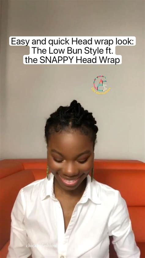 easy and quick head wrap tutorial using the snappy head wrap chic